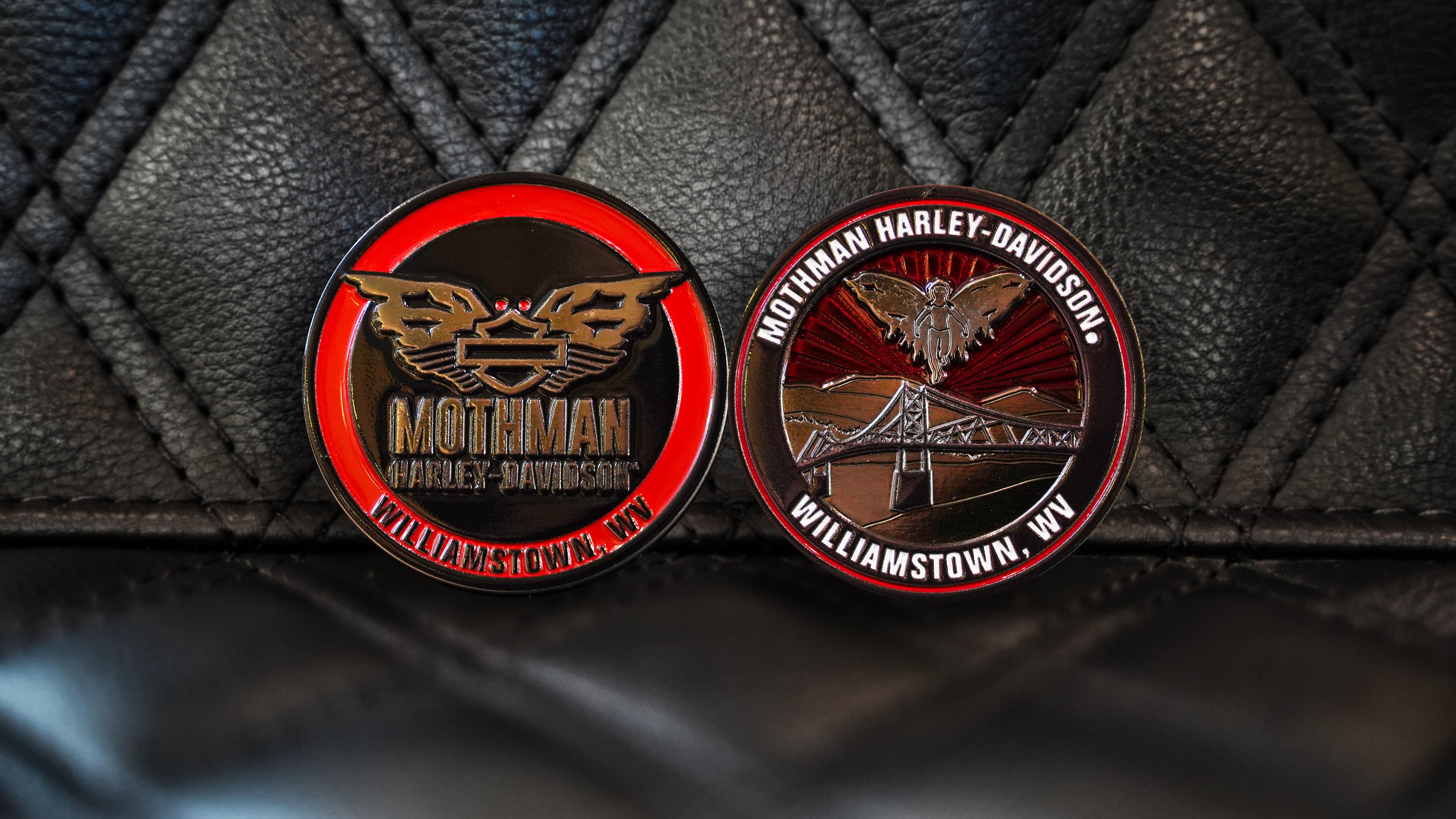 Challenge Coins & Patches – Mothman Harley Davidson